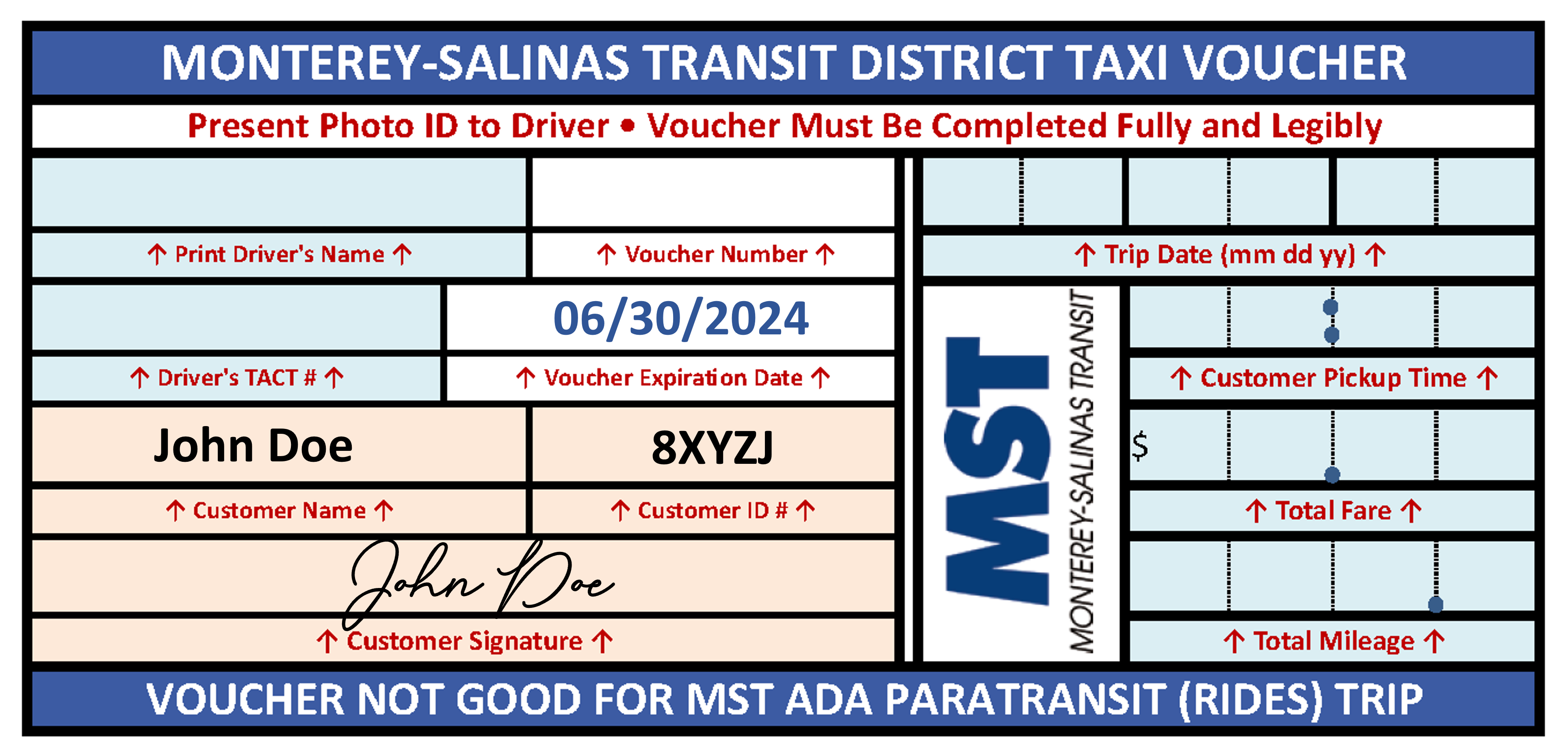 Mobility | Taxi Vouchers (Monterey-Salinas Transit - Mobility)